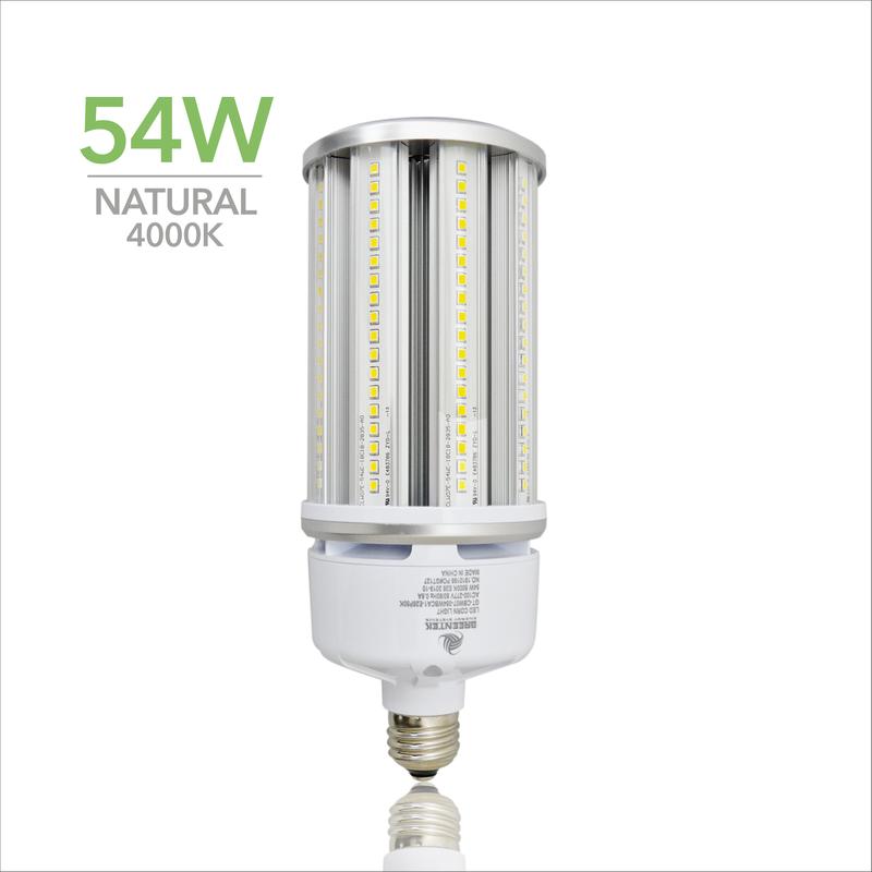 54W LED Corn Light Bulb – Replacement for Fixture 250W MH/ HPS/ HID – 5 ...