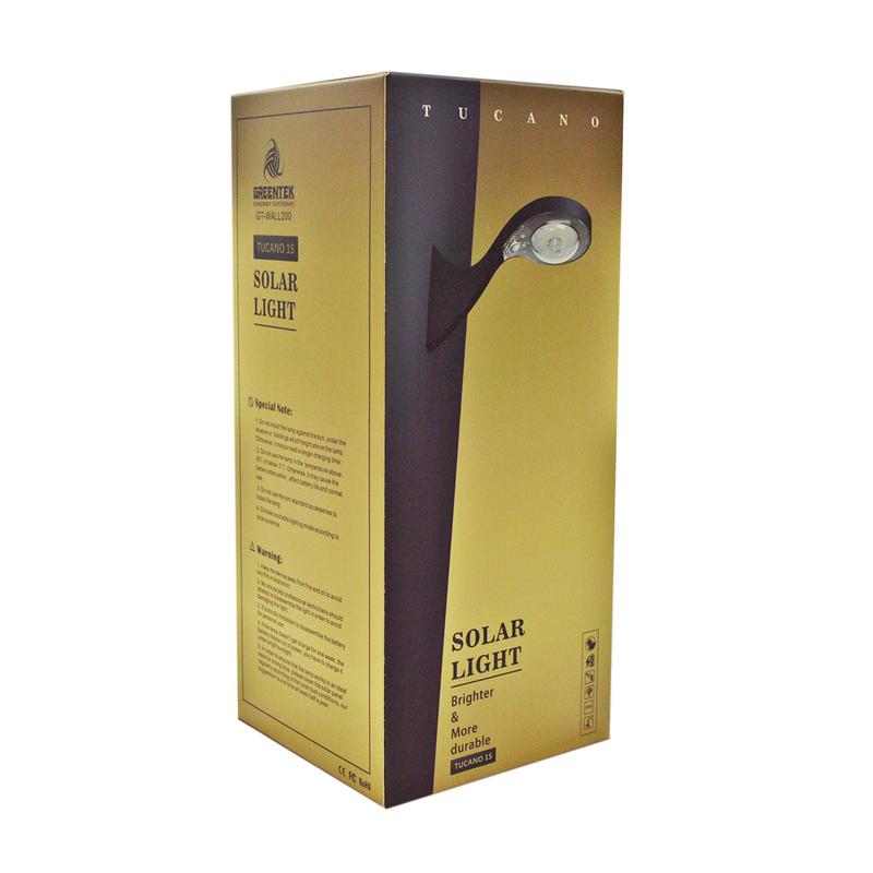 Solar LED Arm Light – 200 Lumens – Tucano Series – Greentekes